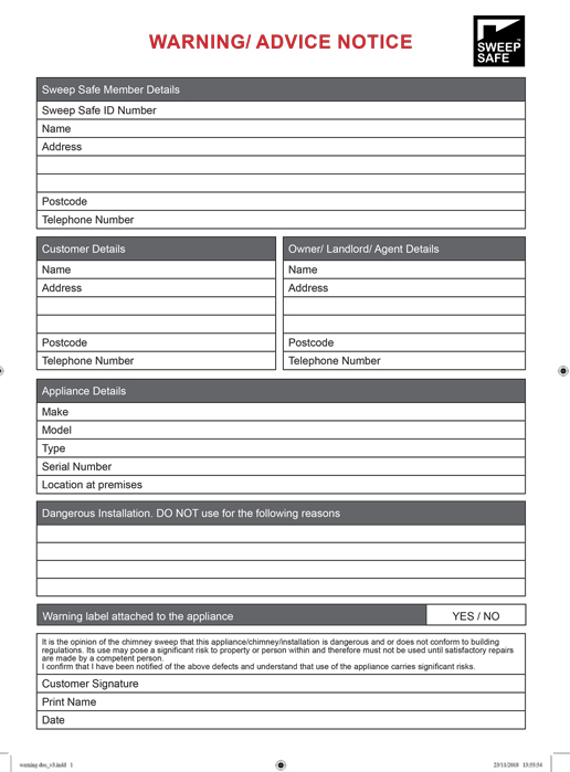 Warning Pads Ordering | Sweep Safe